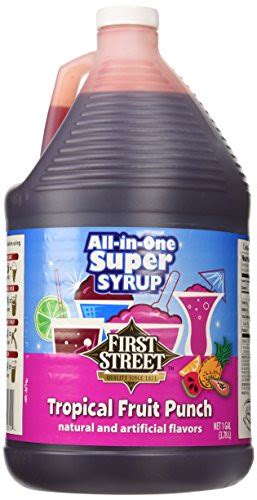 First Street All In One Super Syrup Tropical Fruit Punch 1 Gallon 3 78