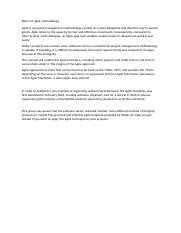 Basics Of Agile Methodology Docx Basics Of Agile Methodology Agile Is A Project Management