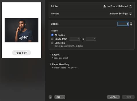 How To Hide Scaling Options In The Default Print Ui Of Net Maui Mac Os
