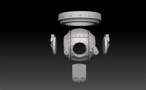 Ball Turret 3d Model 3d Printable Cgtrader
