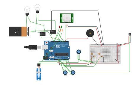 Circuit Design Invernadero Automatizado Tinkercad