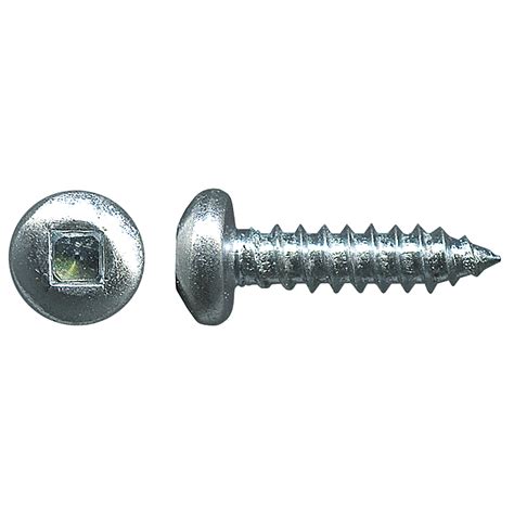 Self Tapping Screws Pan Head Square Drive Ab Thread Zinc Plated
