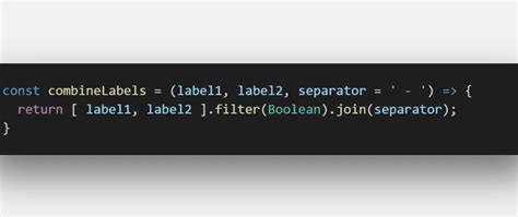 Elegant Javascript Code Combining Two Strings Dev Community