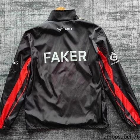Lck Uniform Jersey Team T1 Faker Logo Zipper Jacket 2024 Lol Spring