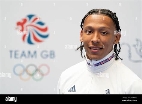 Kye Whyte During The Kitting Out Session For The Tokyo Olympics 2020 At The Birmingham Nec Uk
