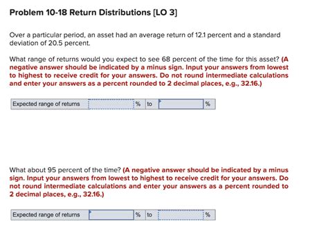 solved problem 10 18 return distributions lo 3] over a