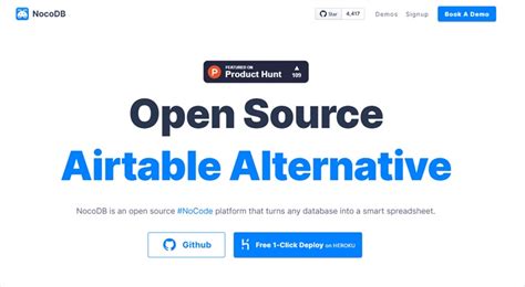 オープンソースの Airtable代替・「nocodb」 かちびとnet