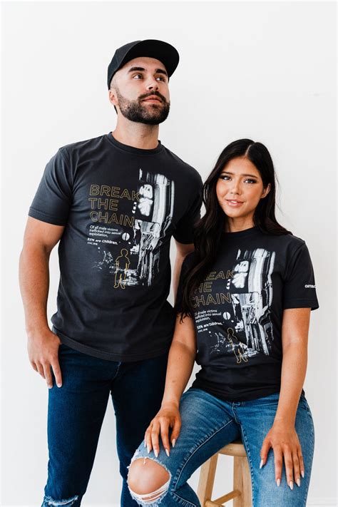 Exploitation Stats Gray Graphic Tee Our Rescue Our Rescue Store