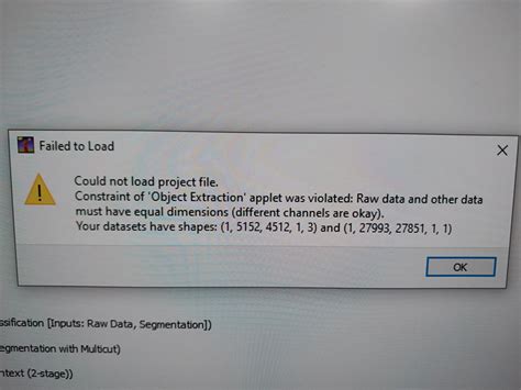 Error Message In Ilastik Usage And Issues Image Sc Forum