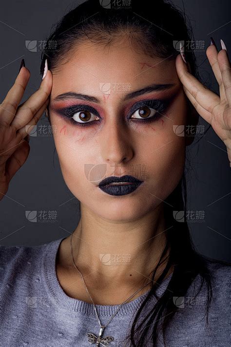 万圣节化妆照在摄影棚