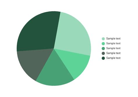 Pie Chart Green 5 Sections BioRender Science Templates