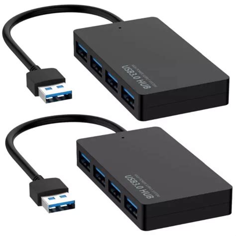 High Speed Data Transfer External Usb 3 0 Hub 4 Ports Splitter Adapter Expander Eur 14 87
