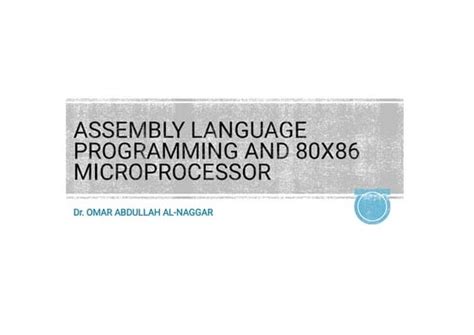 Assembly Language Basics Ppt