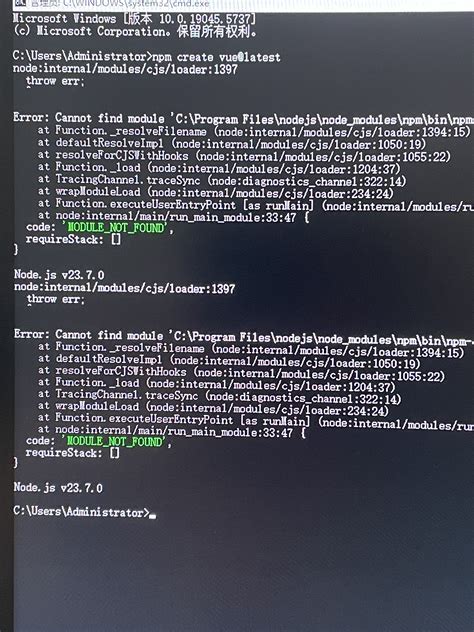 Npm Create Latest报错前端 Csdn问答