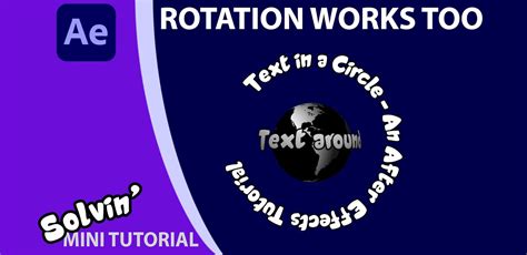 Wrapping Text Around A Circle In After Effects Creative Cow