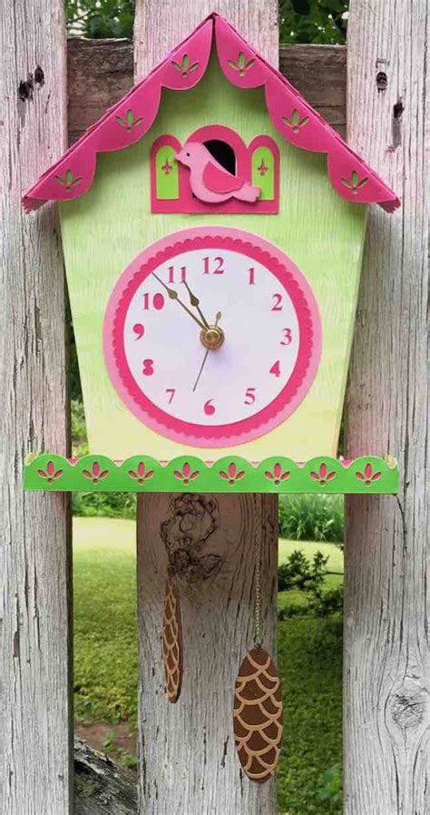 Diy Cuckoo Clock That Really Works Paper Glitter Glue