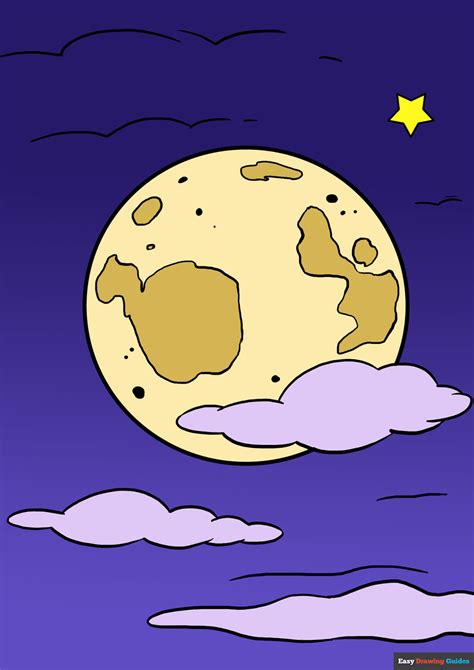 How To Draw The Moon Really Easy Drawing Tutorial
