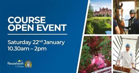 Course Open Event January 2022 At Reaseheath College Nantwich On