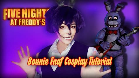 Bonnie Fnaffive Nights At Freddys Cosplay Makeup Tutorial Youtube