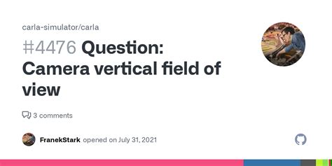 Question Camera Vertical Field Of View Issue Carla Simulator Carla GitHub