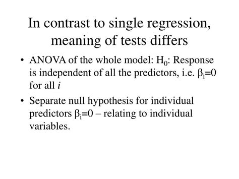 ppt multiple regression ancova general linear models powerpoint