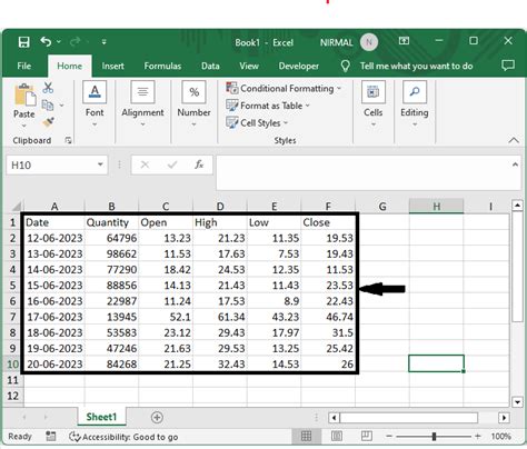 Create Stock Chart In Excel
