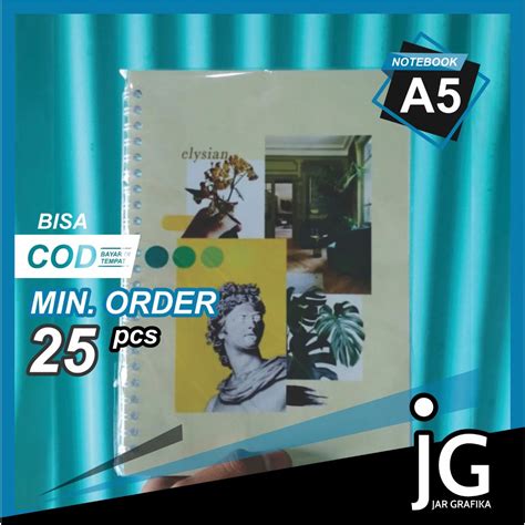 Jual Souvenir Notebook A5 Custom Buku Catatan Seminar Kit Block Note