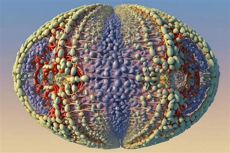 A Molucular Structure Premium Ai Generated Image