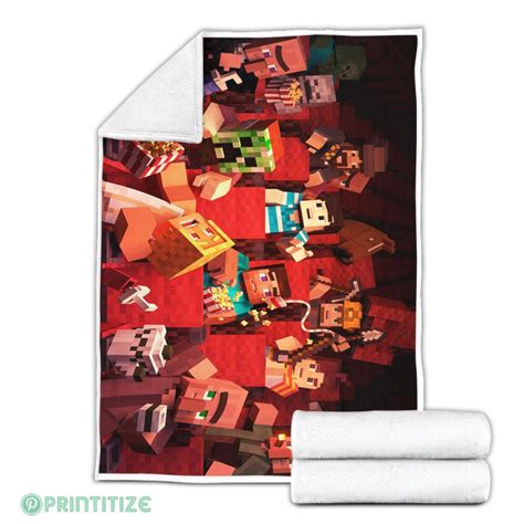 Cinema In Minecraft Blanket Hot Sale 2024