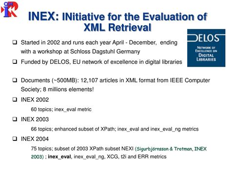 Ppt Xml Retrieval And Evaluation Where Are We Powerpoint Presentation Id 3432185