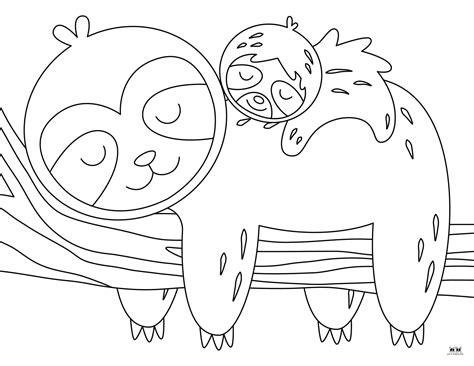 Sloth Coloring Pages 25 Free Printables Printabulls