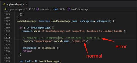 Bytedance Mini Game Load Sub Package Report Error · Issue 12815 · Cocoscocos Engine · Github