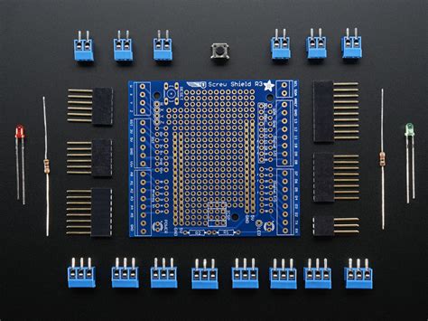 Proto Screwshield Wingshield R Kit For Arduino Melopero Electronics