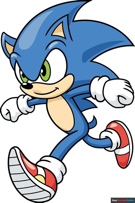 How To Draw Sonic The Hedgehog Running How To Color Sonic The