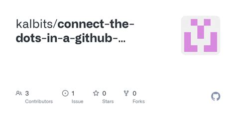 GitHub Kalbits Connect The Dots In A Github Repository