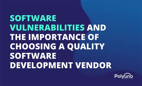 Software Vulnerabilities Importance Of Choosing A Quality Software