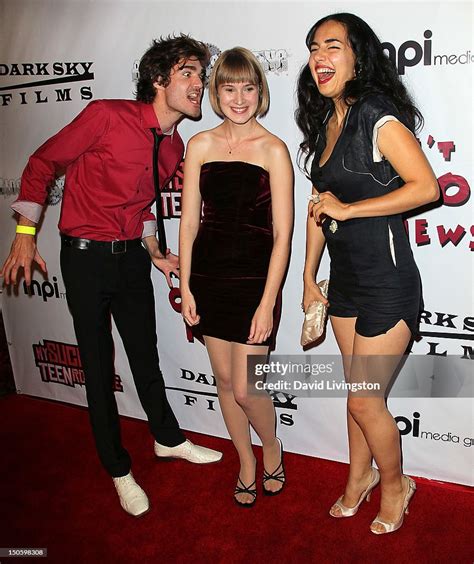 Actor Devin Bonnee Writerdirector Emily Hagins And Actress Tina News Photo Getty Images