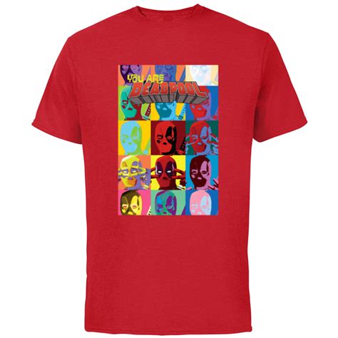 Marvel Deadpool You Are Deadpool Mask Faces Comic Cover Art Short