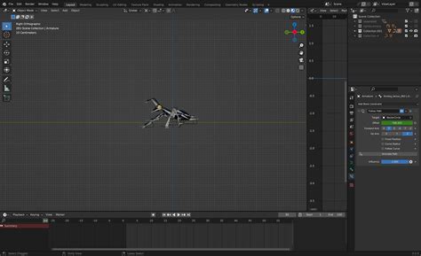 rigging walking animation misaligned when using follow path