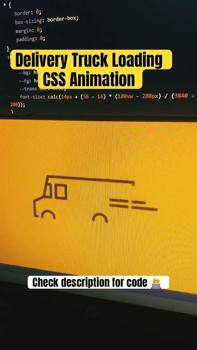 Delivery Truck Loading Css Animation Cssanimation Htmlanimation
