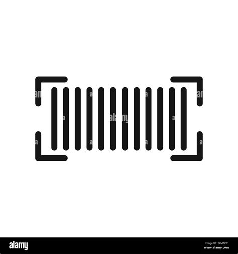 Scan Barcode Icon Black Line Art Vector In Black And White Outline Set Collection Sign Stock