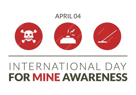 Premium Vector International Mine Awareness Day On April 04