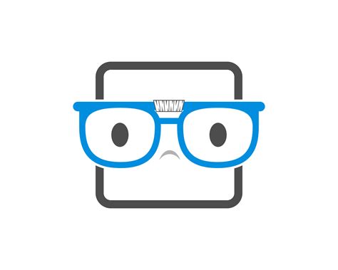 Rectangle Shape With Geek Eyeglass Inside 4949999 Vector Art At Vecteezy
