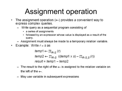 Relational Algebra1 Ppt