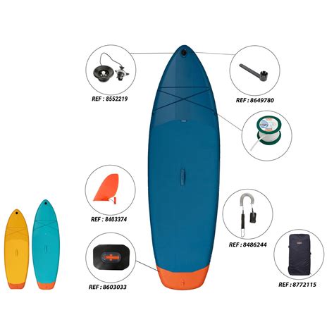 Size L Inflatable Sup Board 10356 1 Or 2 Persons Up To 130 Kg Decathlon