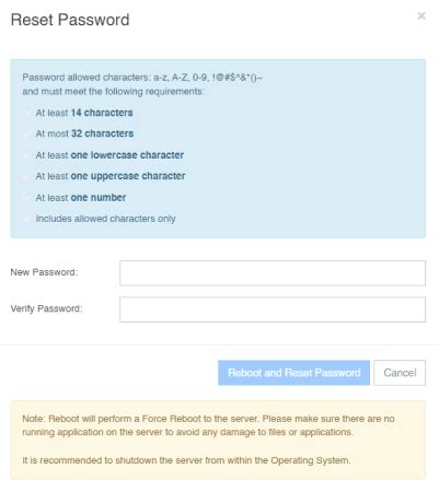 How Do I Reset A Server Password Kamatera