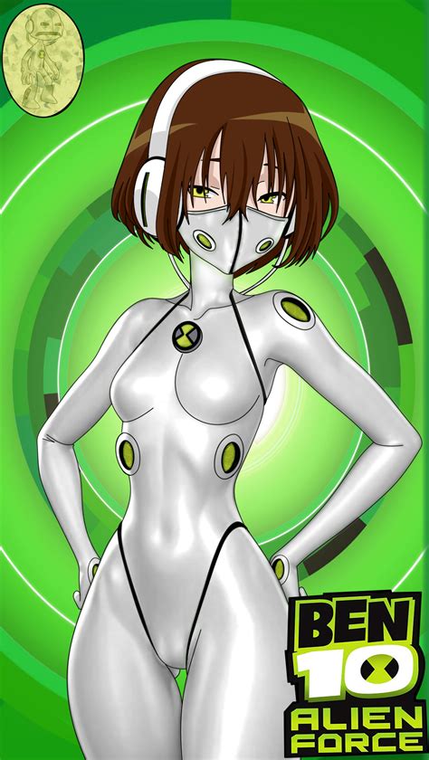 Rule 34 Ben 10 Ben Tennyson Bodysuit Cleavage Echo Echo Elbow Gloves