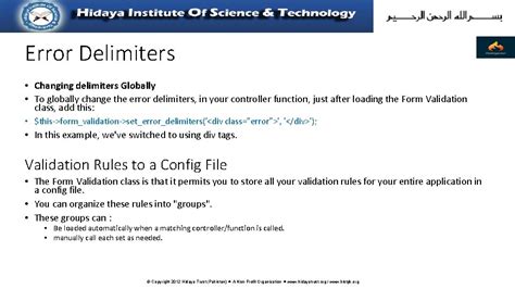Introduction To Codeigniter Working With Validation Class Load
