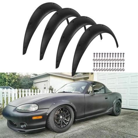 4pcs Fender Flares For Mazda Mx 5 Miata Extra Wide Body Kit Wheel