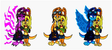 Dark And Light Daxter And Tess The Ottsel Hd Png Download Kindpng